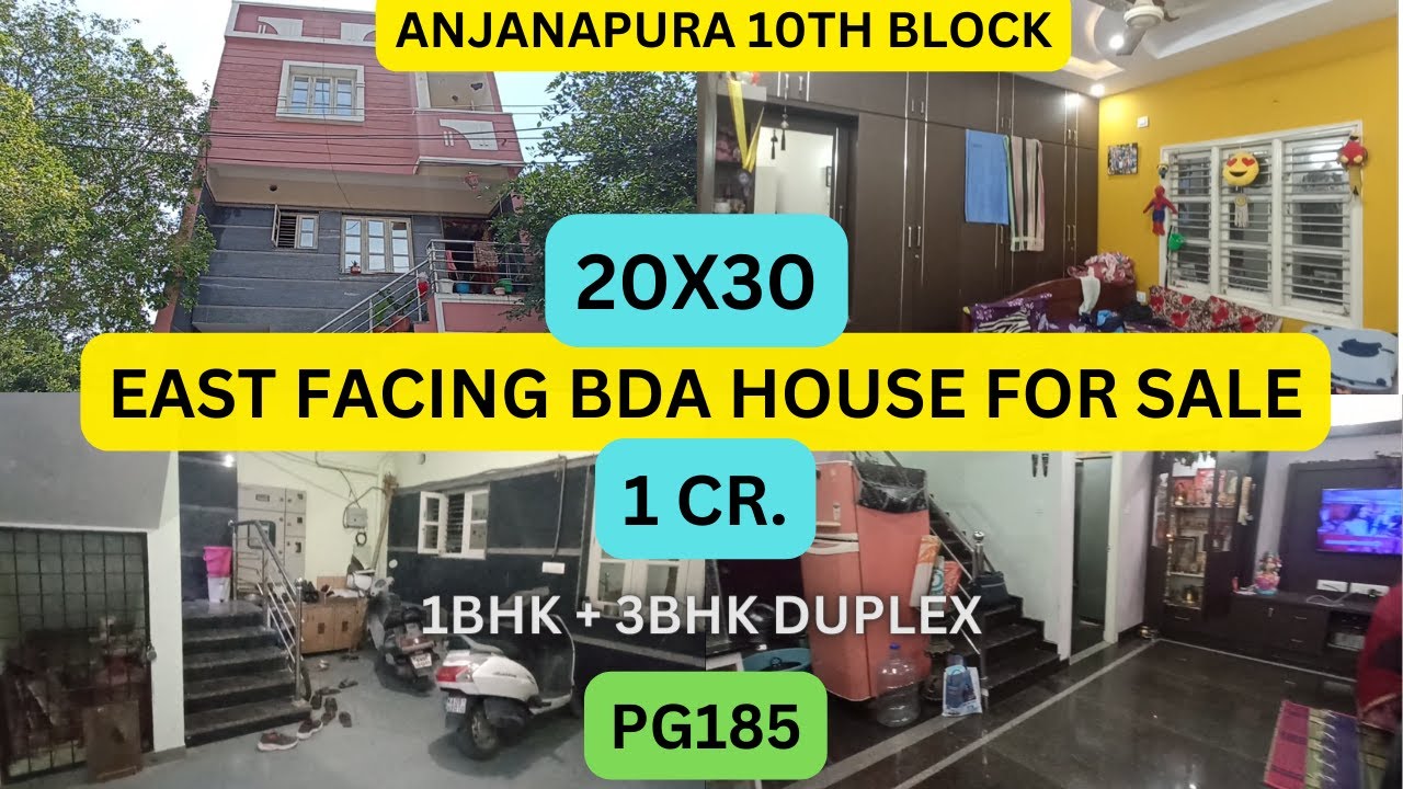 East Facing BDA House for Sale || Anjanapura 10th Block || 20X30 BDA ...