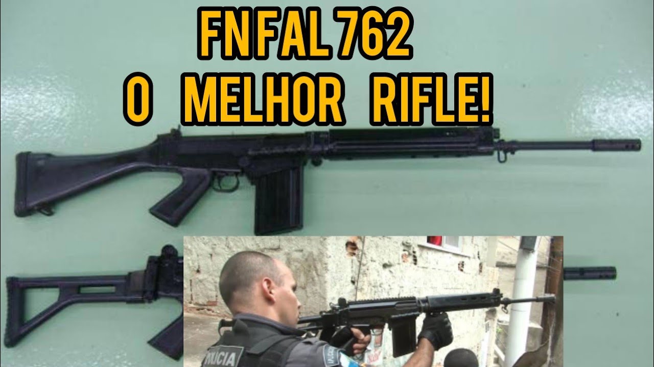 Fuzil do exército Brasileiro Fal 762 - YouTube