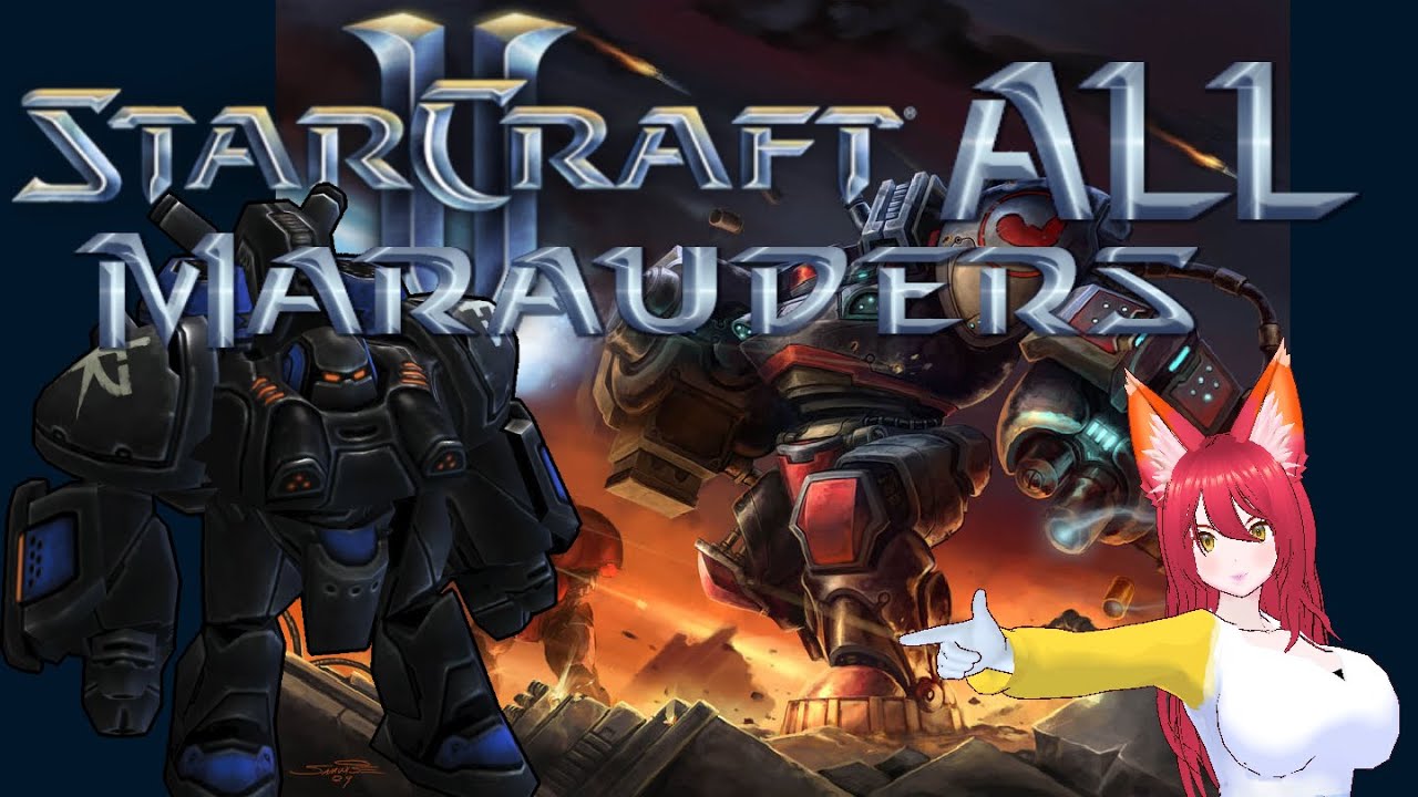 SC2 ALL Marauders (WoL) (then aow3 but crash orz) - YouTube