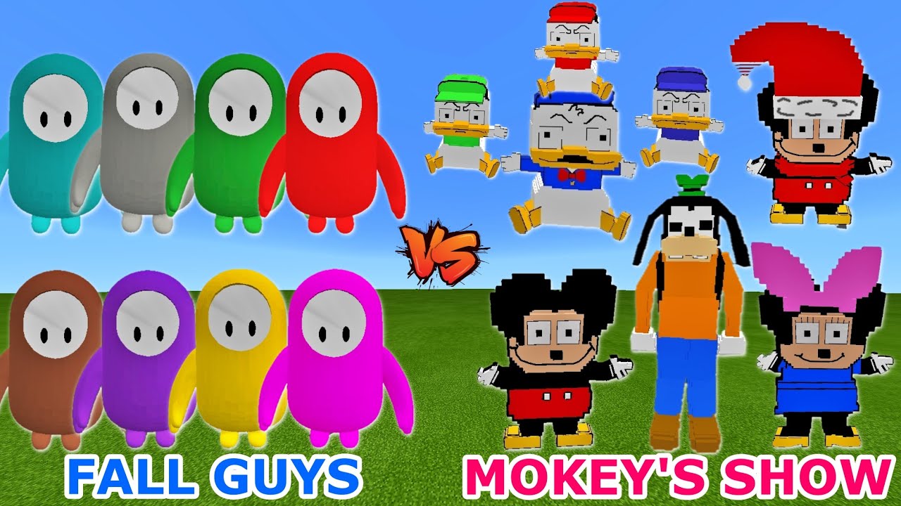 FALL GUYS vs. MOKEY'S SHOW (Mickey Mouse Parody) | What's a SURPRISE ...