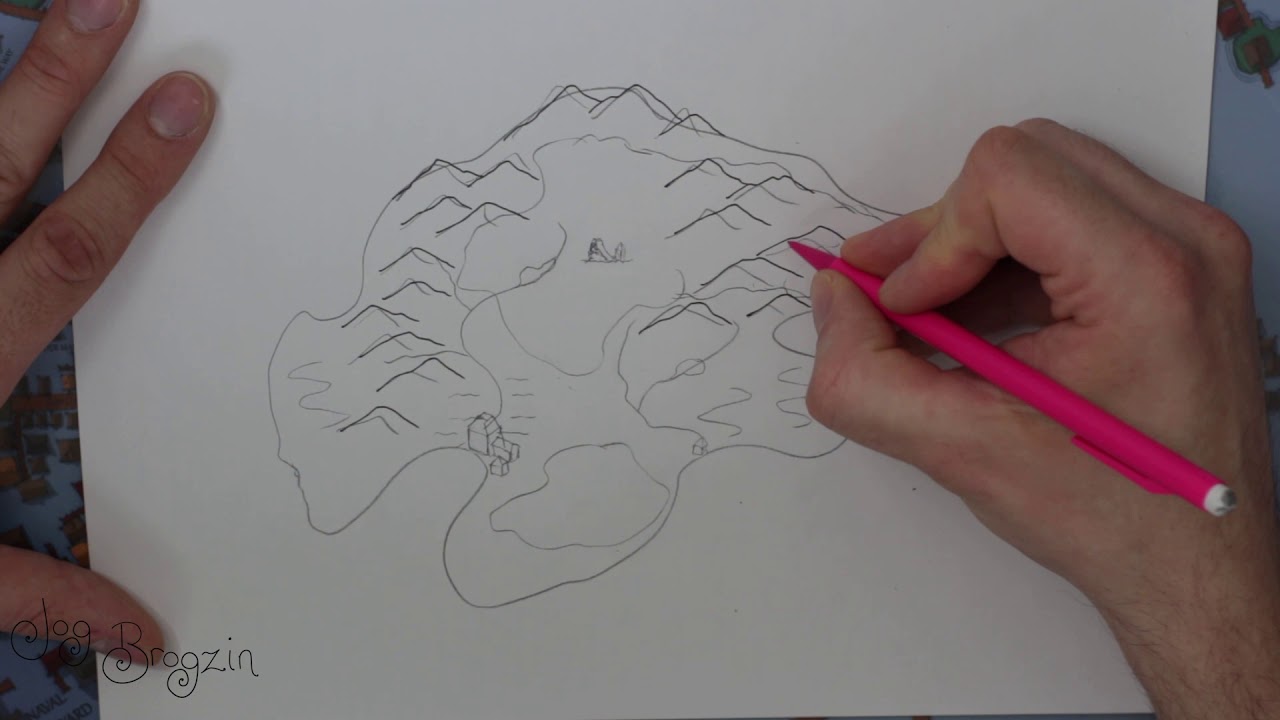 How To Make DnD World Maps - Full Map Inking Tutorial - YouTube
