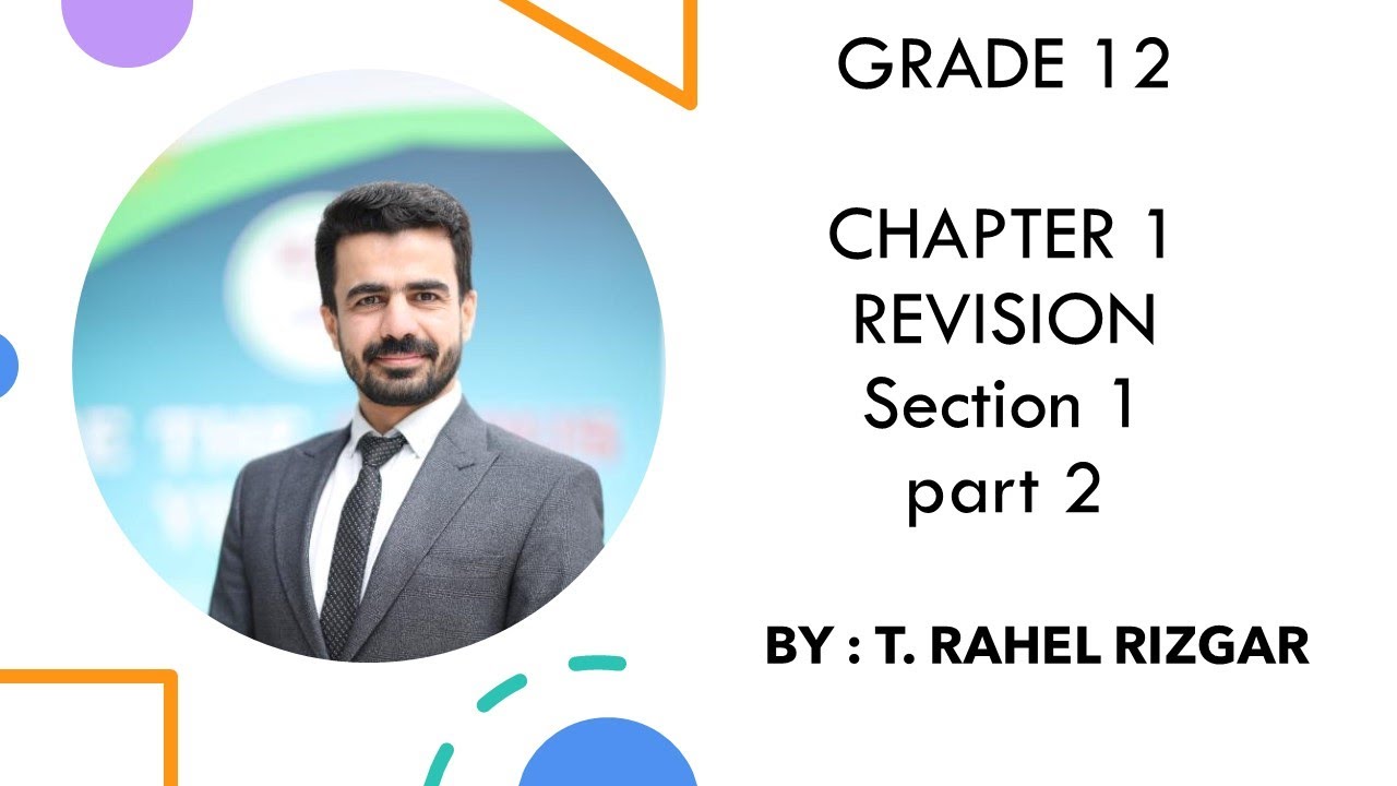 CHAPTER 1 revision part 2 - Chemistry - YouTube