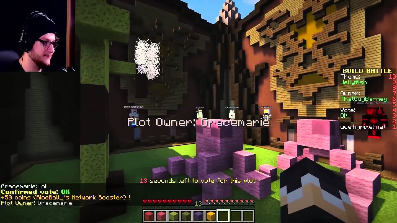 Minecraft BUILD BATTLE Mini Game - JESS STOP WINNING! -- Sky Does ...