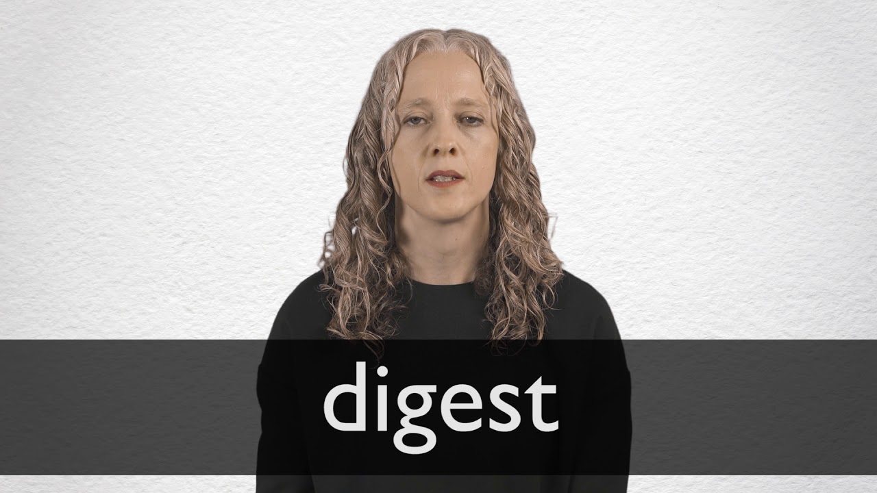 How to pronounce DIGEST in British English - YouTube