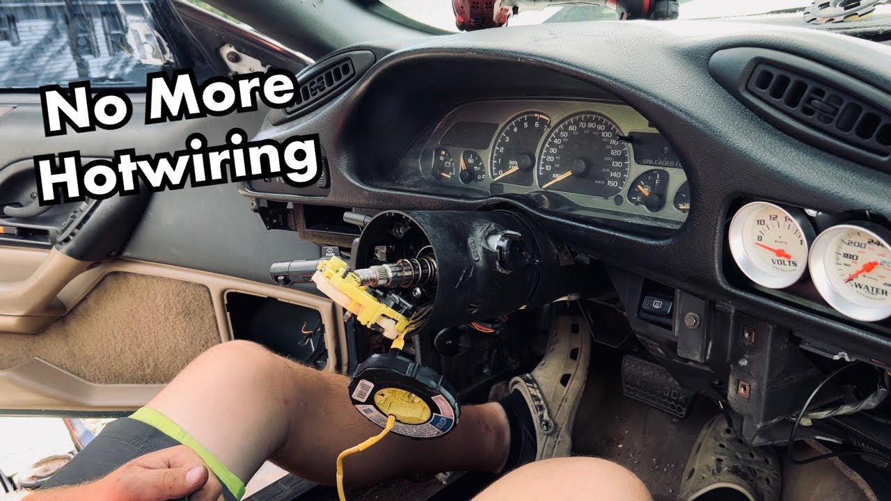 Installing a new Ignition Switch on our Salvage Z28 Camaro 1995 - YouTube