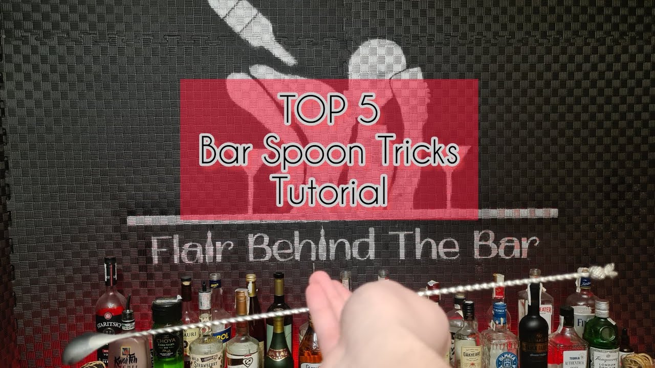 TOP5 Bar Spoon Tricks Tutorial #bartender #youtuber #flair # ...