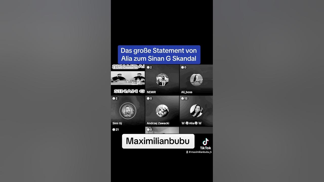 Alia spricht über den Sinan G Skandal - YouTube
