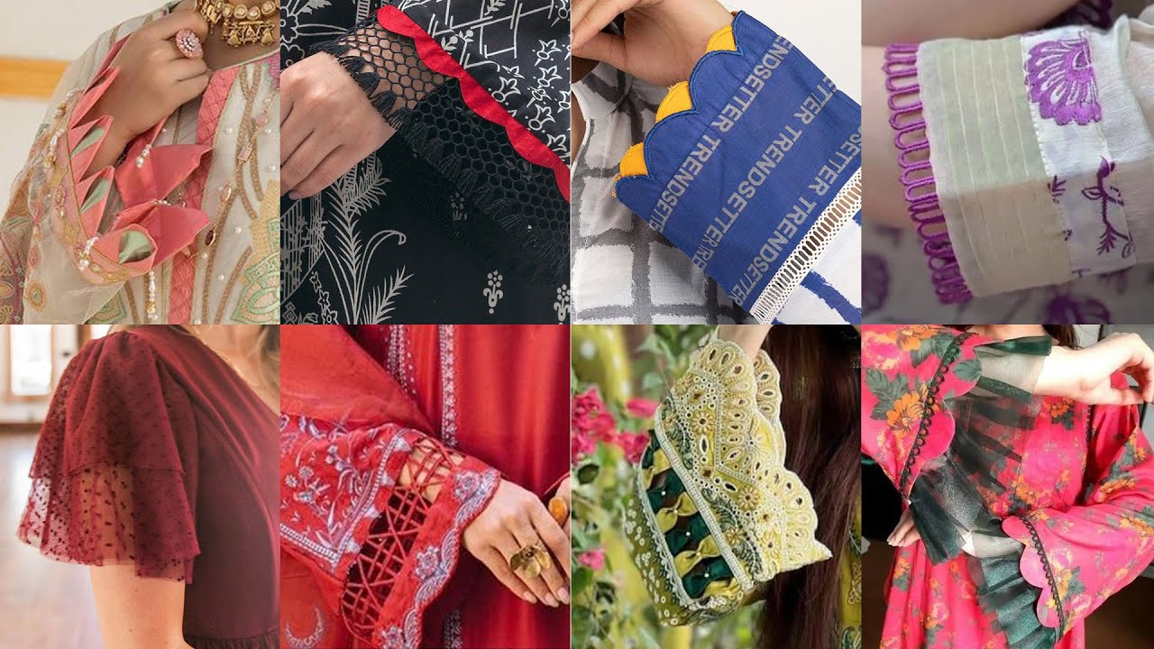 Sleeve Design With Anchor Thread Bazo Design 2022 Banane Ka Tarika ...