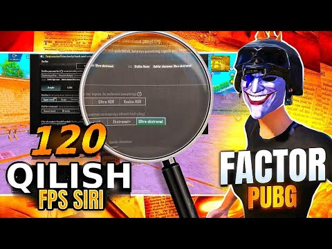 TELEFONNI 120 FPS QILISH SIRI 2025😱ENDI HAMMA TELEFON 120 FPS😳PUBG MOBILE!!!