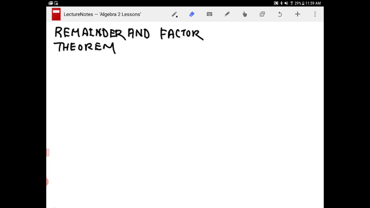 Algebra 2 U5A03c Lesson On Factor And Remainder Theorem YouTube algebra-2-u5a03c-lesson-on-factor-and-remainder-theorem-youtube