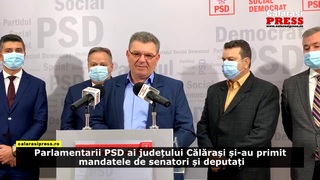 Parlamentarii PSD ai județului Călărași și-au primit mandatele de ...