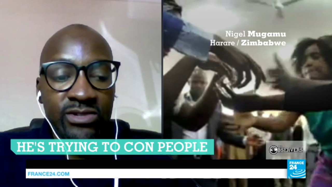 The Zimbabwe pastor talking to God on a mobile phone - YouTube