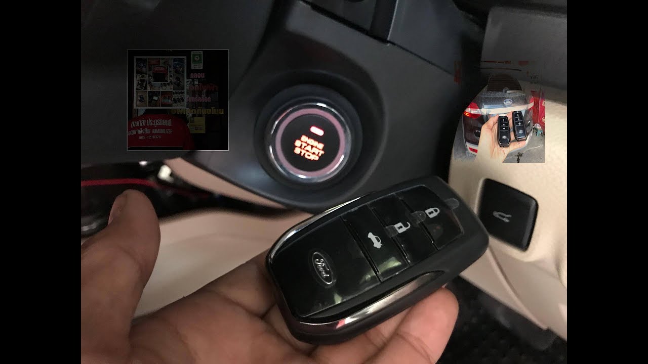 SMART KEY FORD EVEREST 2015 PUSH /START - YouTube