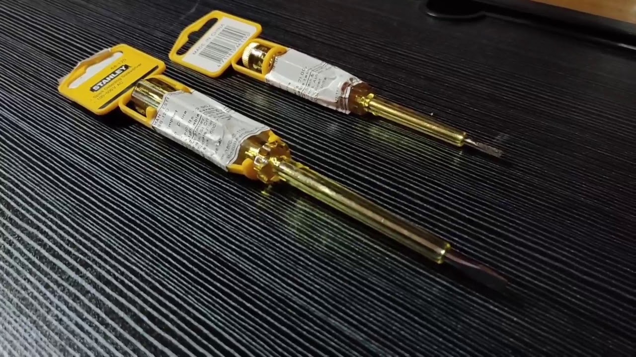 Stanley Screwdriver Spark Detecting 66-120 5mm 66-119 3mm - YouTube