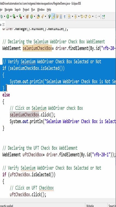 Selenium Interview Questions And Answers 12 How To Handle Checkbox In Selenium Webdriver Youtube