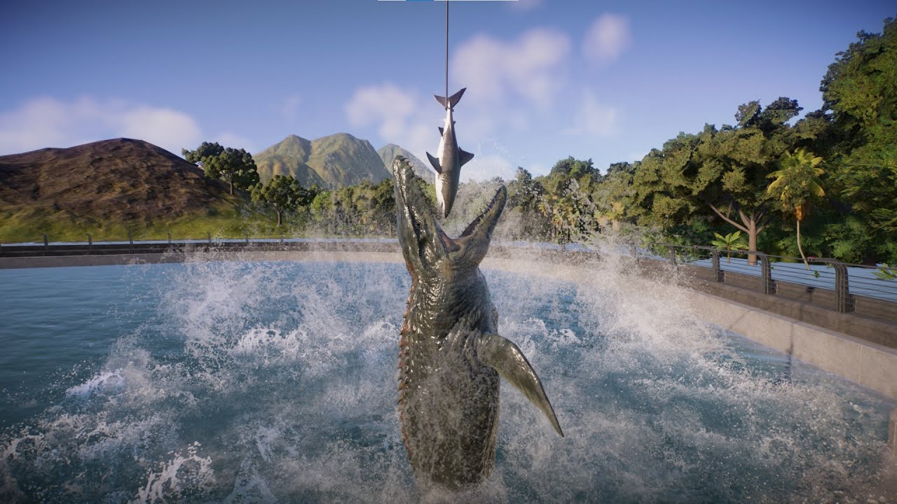 Mosasaurus feeding show | Jurassic World Evolution 2 - YouTube