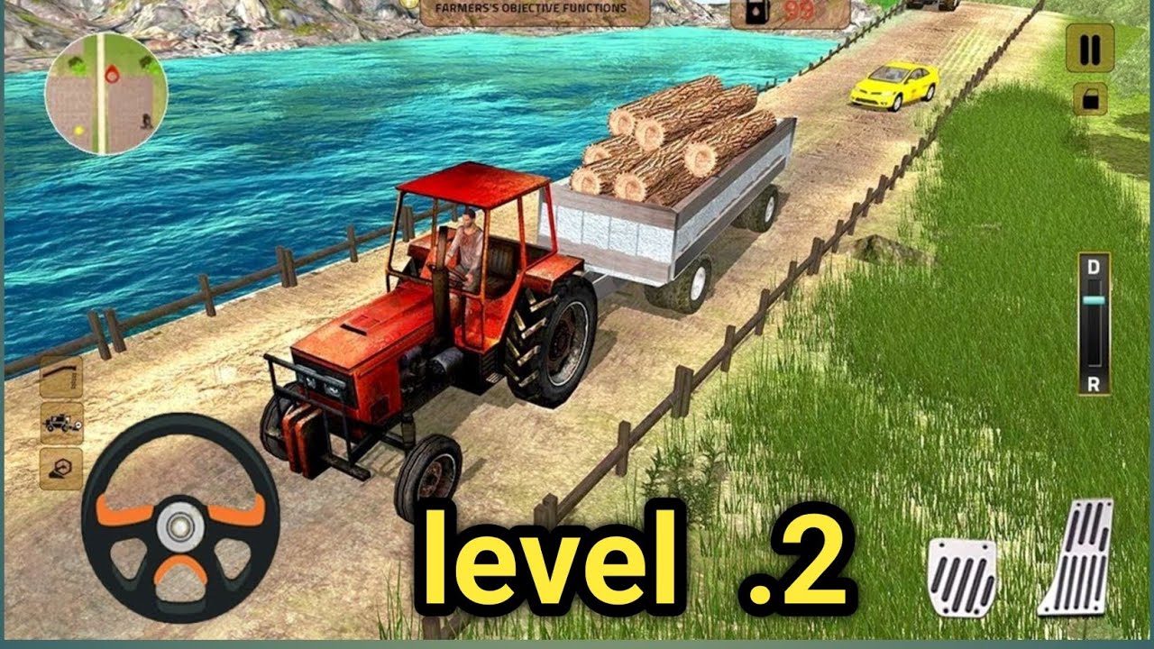 tractor high speed simuloter game level 2. 3d gameplay /May 2023 - YouTube