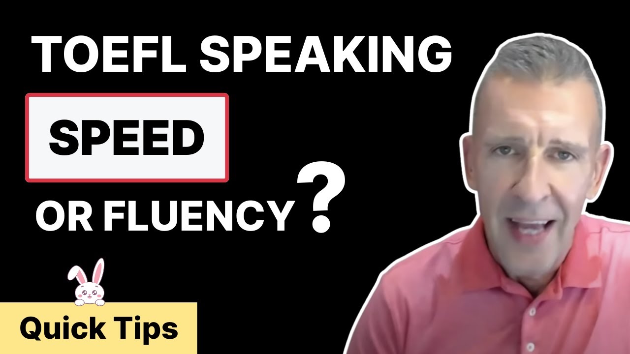 TOEFL Speaking Speed vs Fluency - YouTube