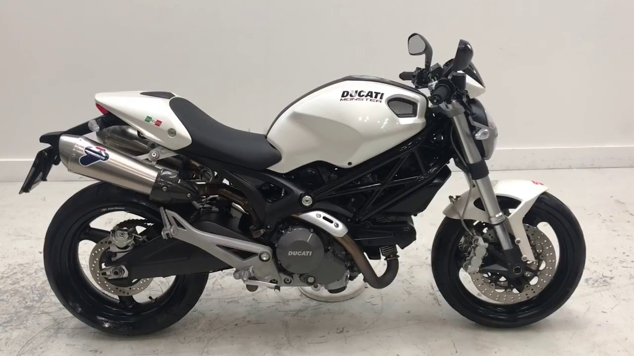 Ducati Monster 696 White - YouTube