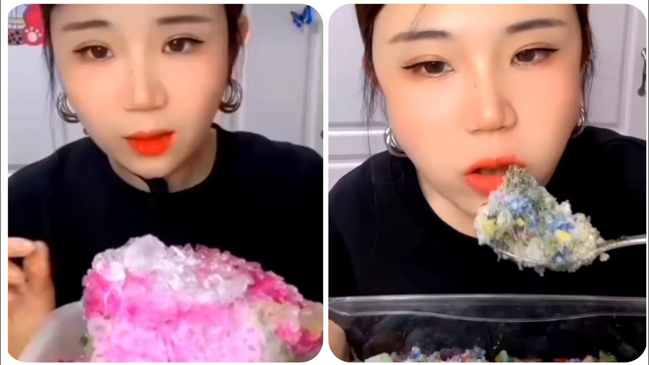 YY'S ASMR ICE | ONLY YY ICE EATING || MIX CRUNCHY ICE EATING - YouTube