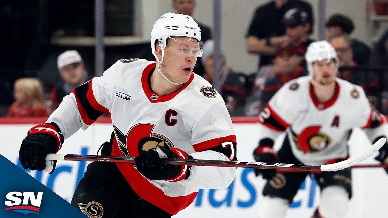 Senators’ Tkachuk Goes Toe-To-Toe With Canucks’ Joshua - YouTube