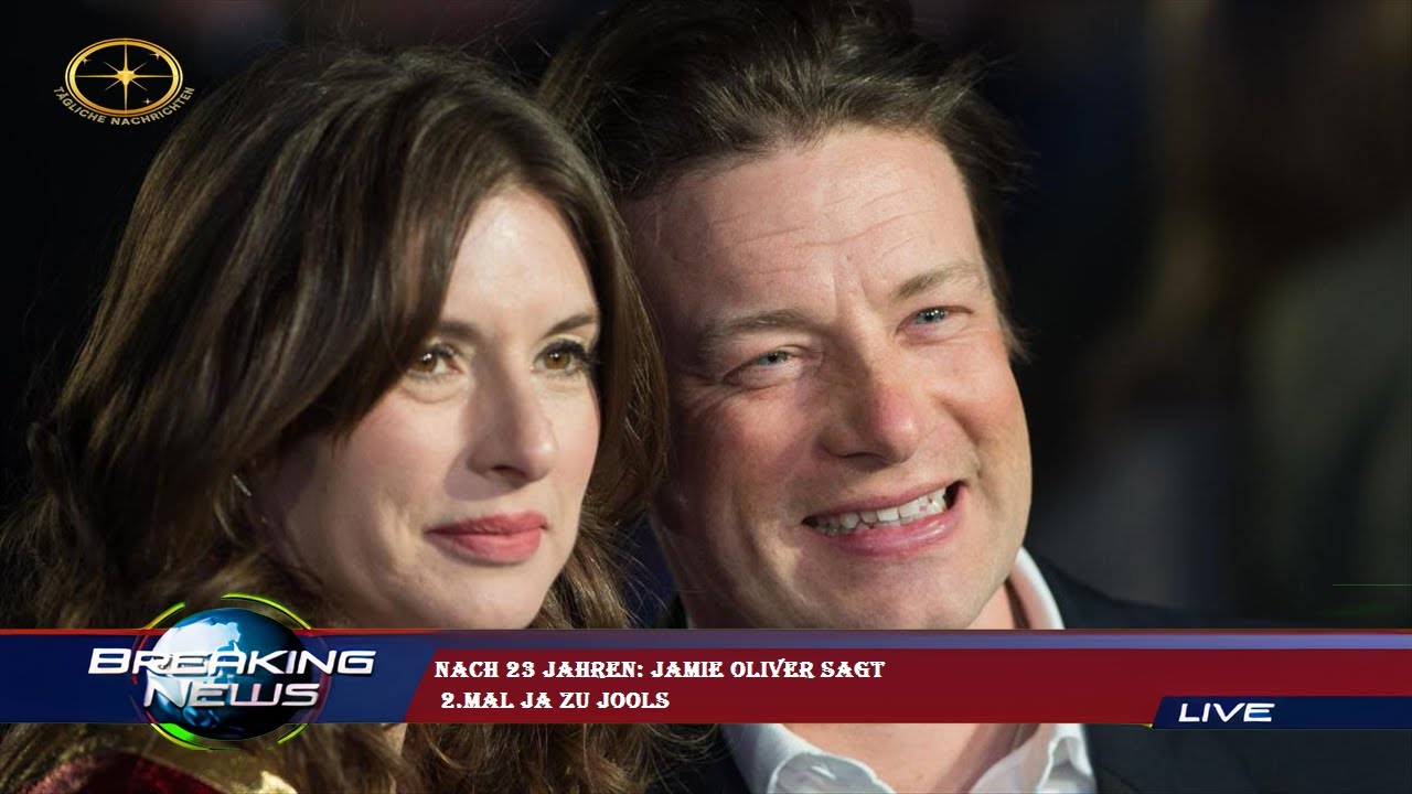 Nach 23 Jahren: Jamie Oliver sagt 2.Mal Ja zu Jools - YouTube