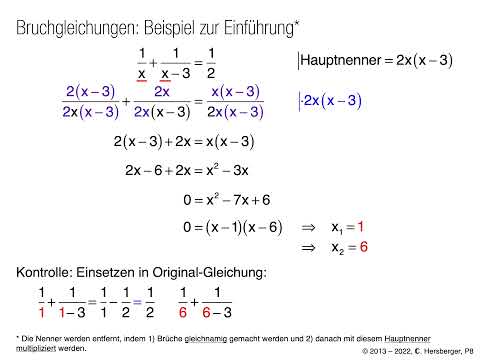 Bruchgleichungen – MatheNinja