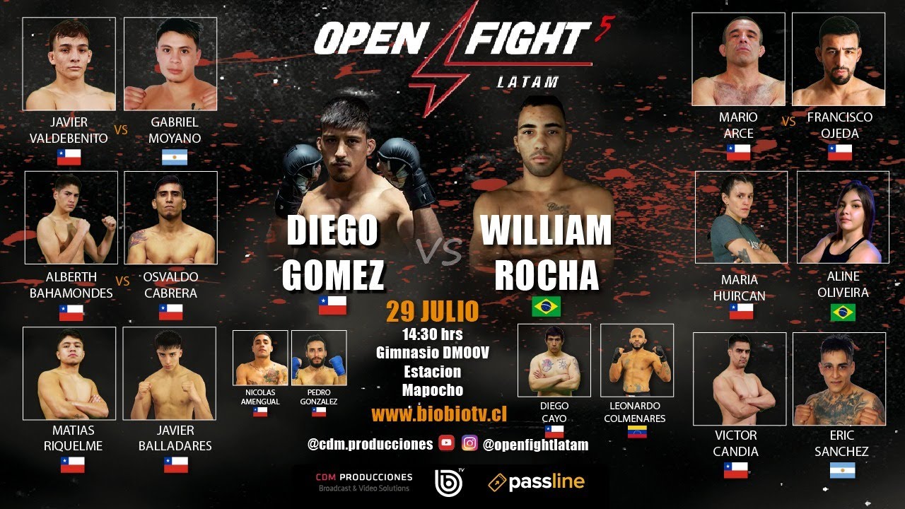 Pesaje Oficial - Open Fight LATAM 5: ¡La Revolución del MMA! 🥊⚖️ - YouTube