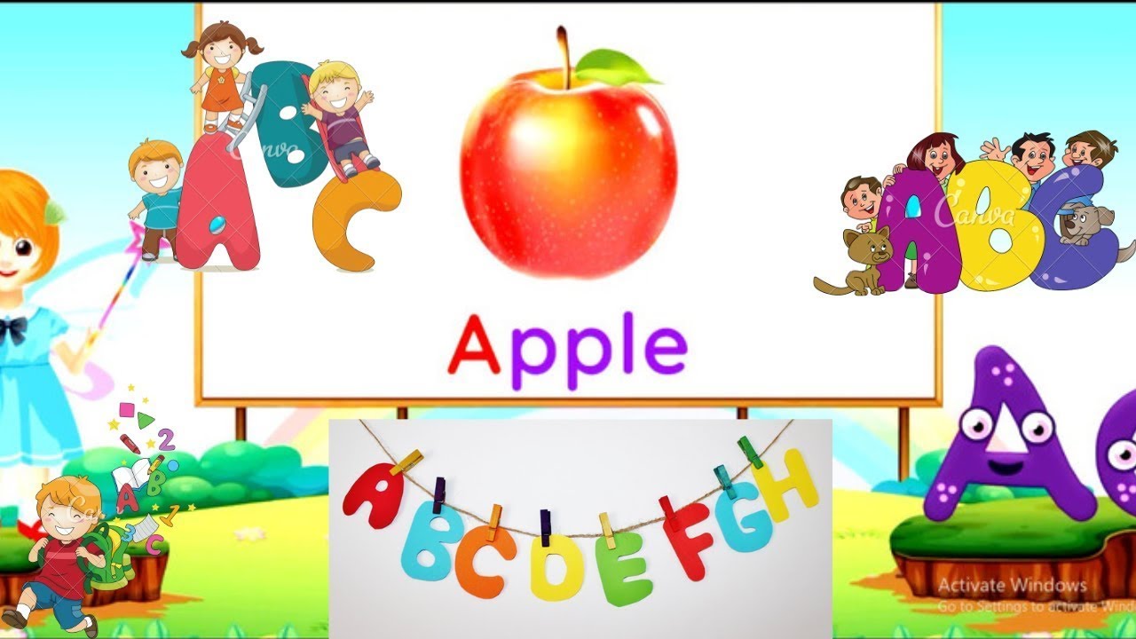 Learn the alphabets ABC|learn Abc|learning with cartoon for kids - YouTube