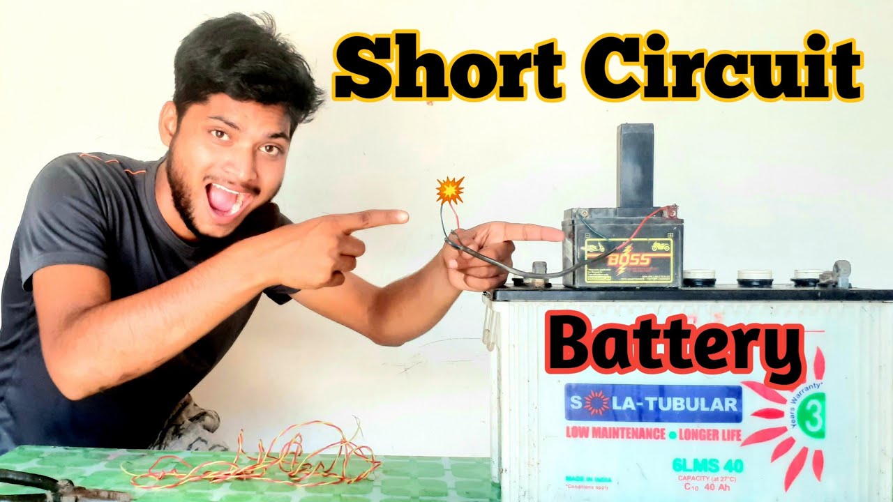 Short Circuit with 12 volt Battery experiment 😱😱 - YouTube