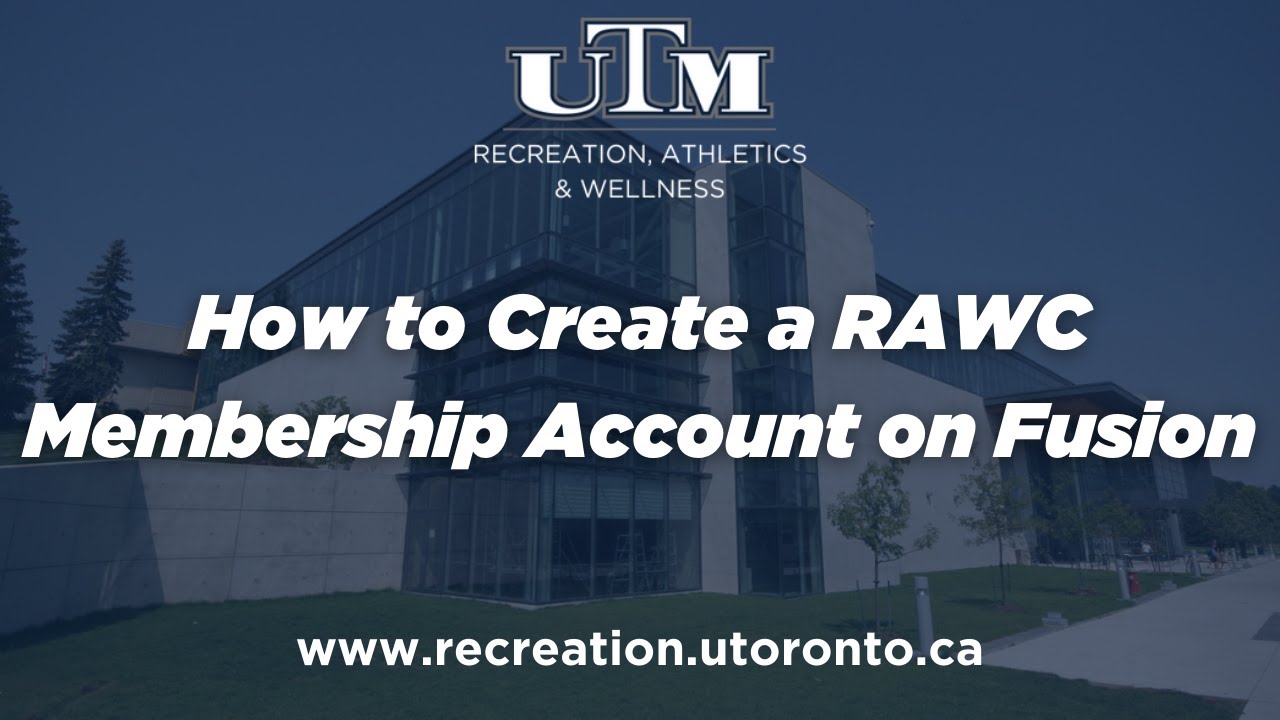 How to Create a RAWC Membership Account - YouTube