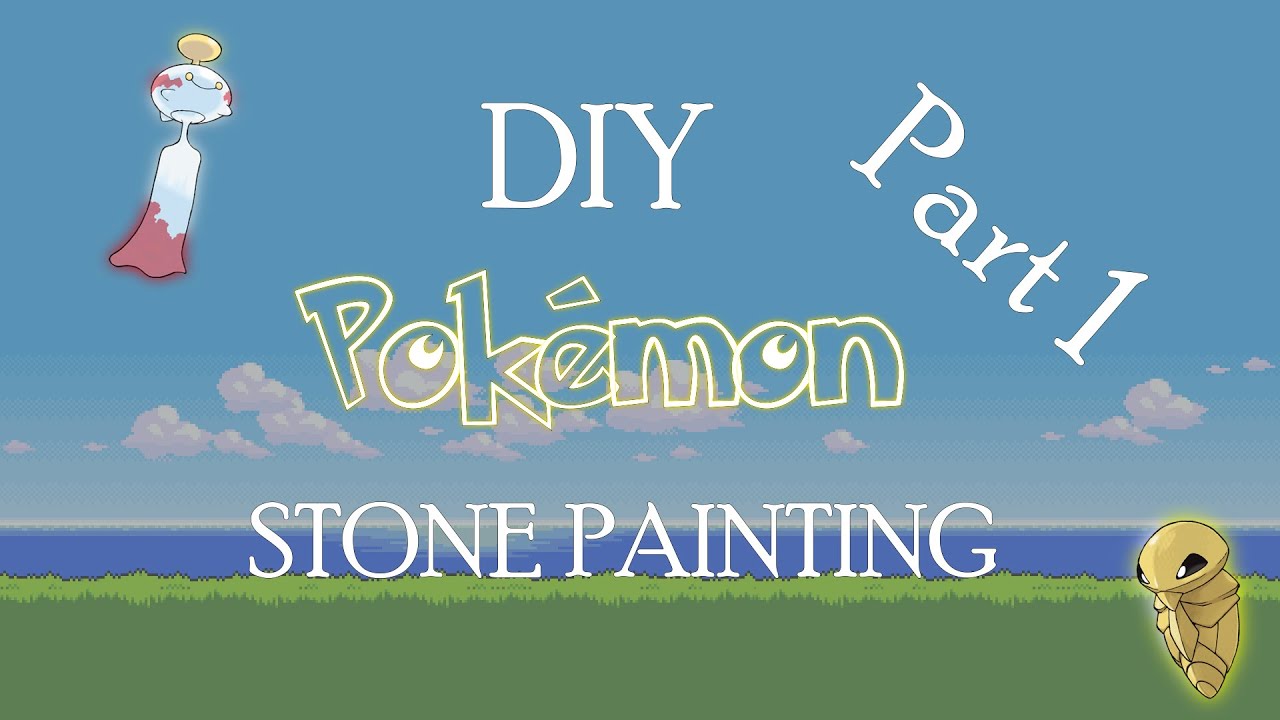 DIY Pokémon stone painting Part 1 - YouTube