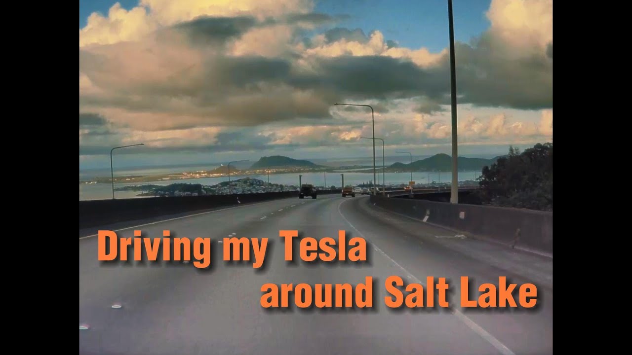 Driving my Tesla around Salt Lake - YouTube