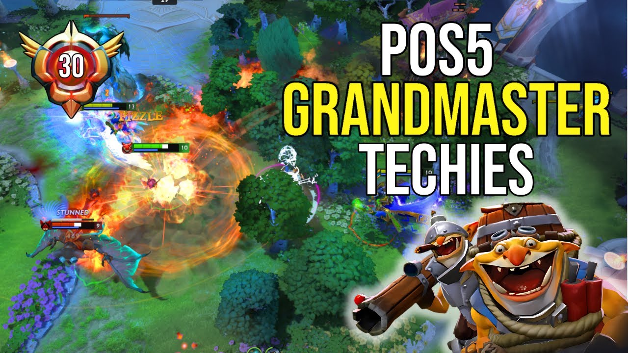 This Pos5 Grandmaster Techies just makes His Team Life Easy! |Dota 2 ...