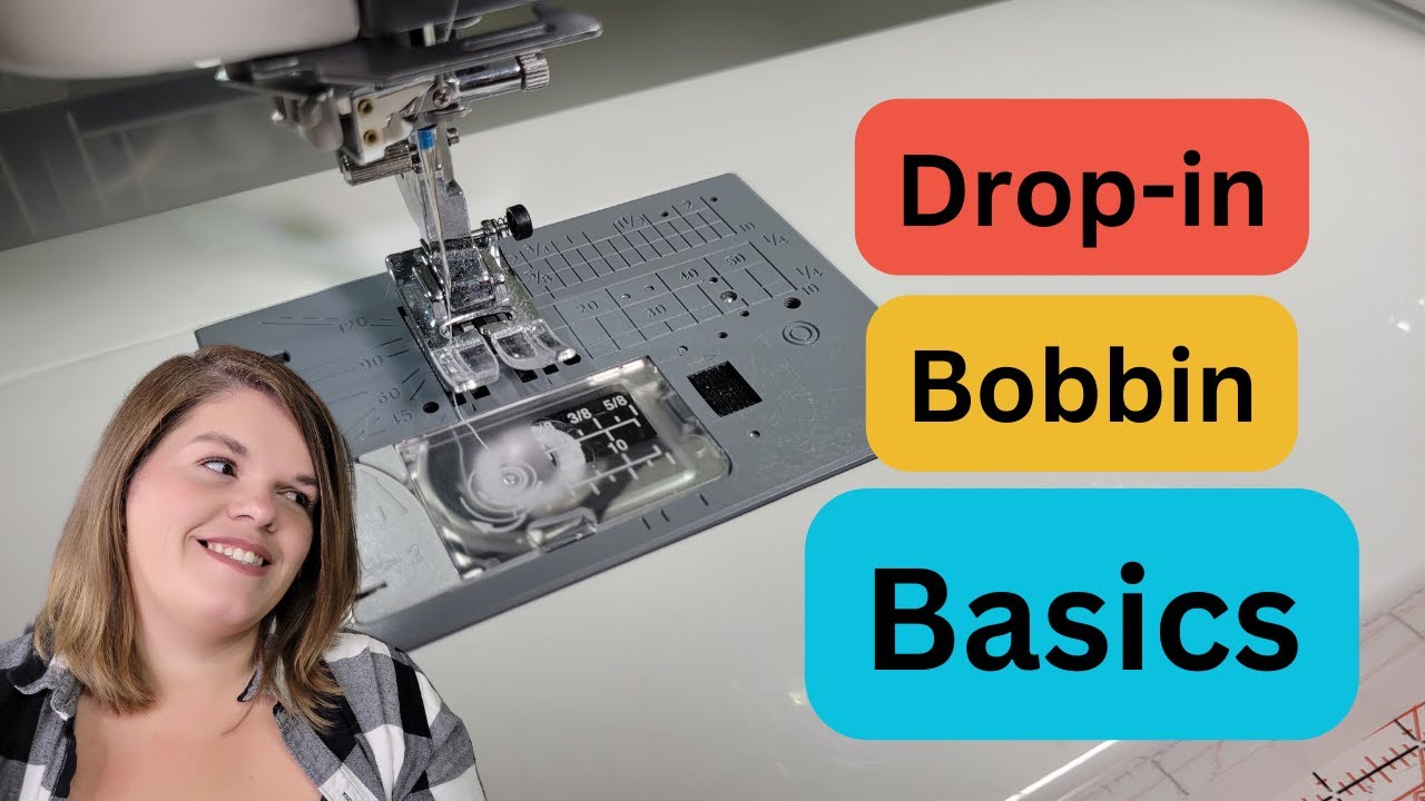 How to load a Drop in Bobbin or Top loading bobbin machine - YouTube