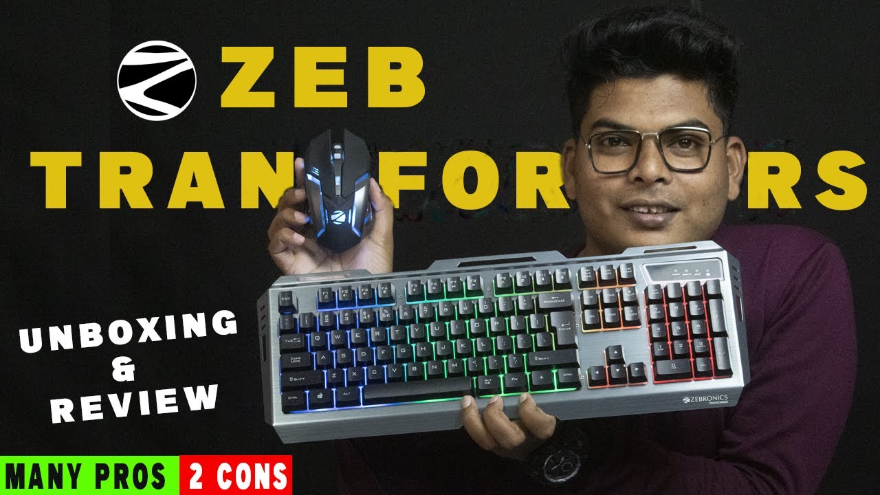 This Combo is Special For Gamers 🤩 | Zebronics Zeb-Transformer Keyboard ...