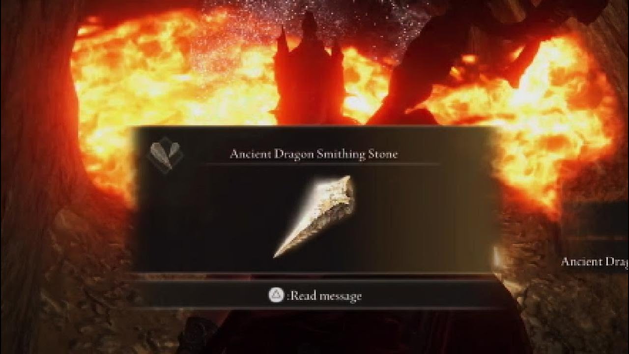 Elden Ring DLC Ancient Dragon Smithing Stone Location Magma Wyrm in ...