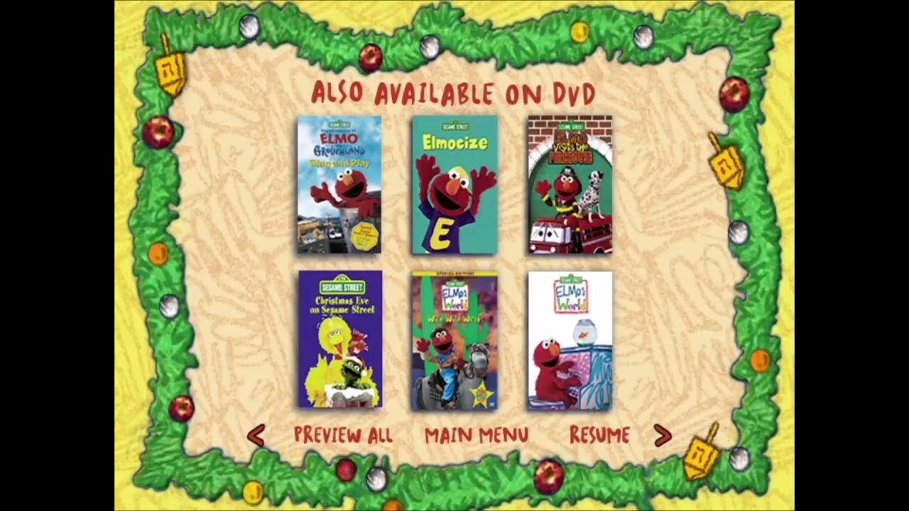 Sesame Street: Elmo's World: Happy Holidays (2002) DVD Preview Other Sesame Street DVDs Menu #3 ...