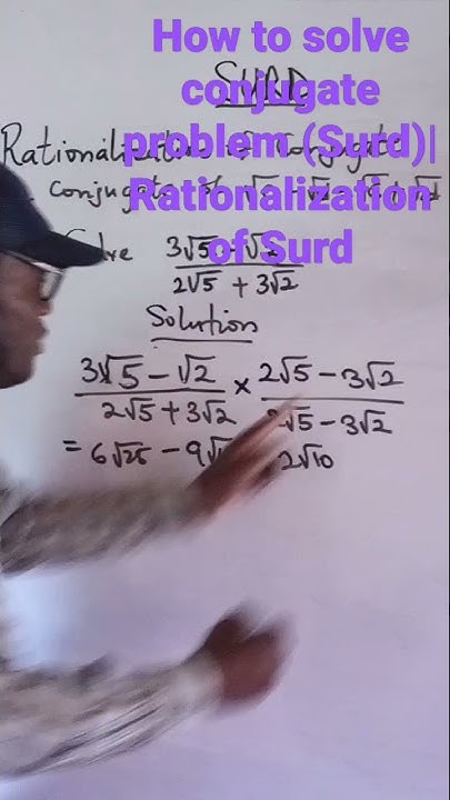 How to solve the conjugate problem|Rationalization of Surd @fischermath271 - YouTube