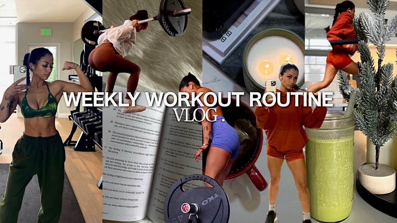 MY WEEKLY MORNING WORKOUT ROUTINE VLOG | grwm for the gym, weekly vlog ...