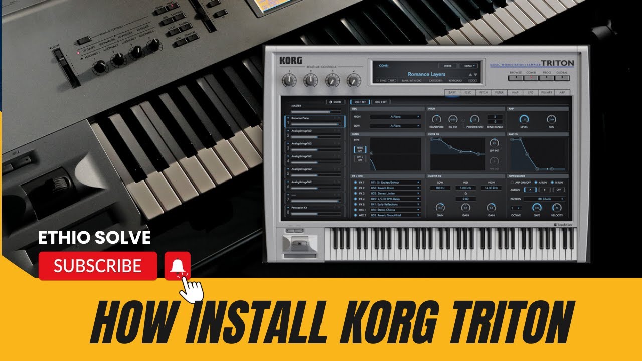 How to install korg triton setup pass Emulator v1 0 0 - YouTube