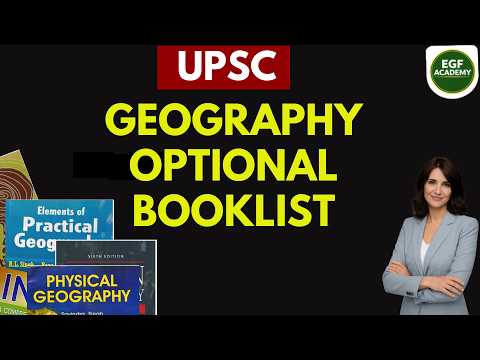 UPSC Geograph Booklist l upsc geography l How to Prepare for UPSC ...