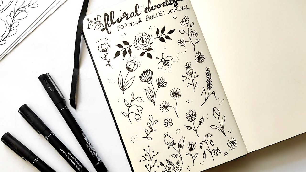 Doodle çizimi , Kolay doodle çizimleri , kolay doodle çiçek çizimleri ...
