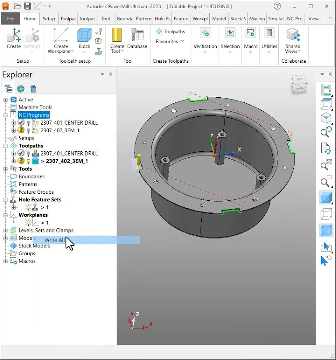 NC Program In Powermill | How to out NC from Powermill #powermill #engineering #vmc #tutorial ...