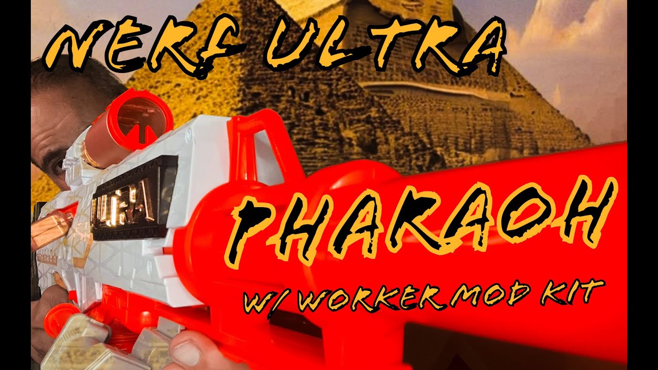 An Ultra Nerf Sniper - Ultra Pharaoh with Worker Half-Dart Kit - YouTube