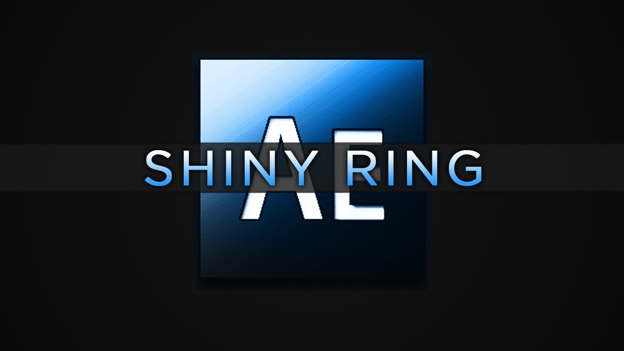 After Effects Tutorial: Shiny Ring (Trapcode Shine) - aOdGPhil ...