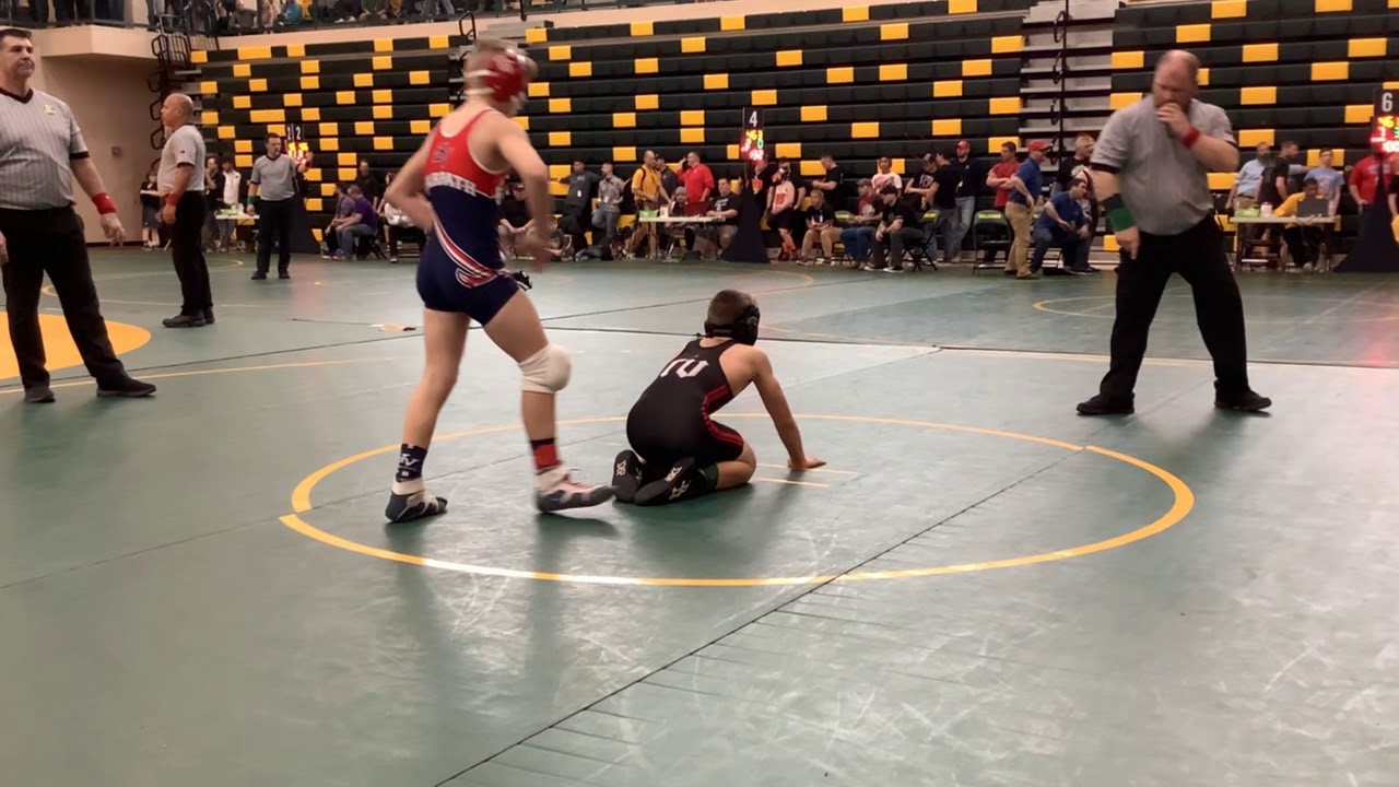 105 Carr, Jesse v Kinsey, G. (Indian Valley) 02-23-20 L 0-3 - YouTube