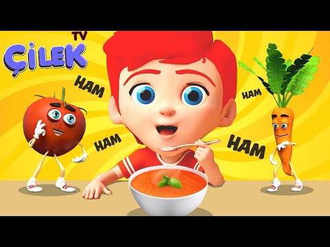 Karnım Acıktı 👶🍎Çocuklar İçin Yemek Şarkısı 🎶 Çilek TV