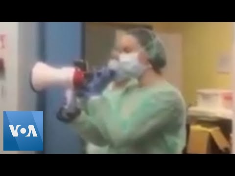 Italian Doctor Lifts Spirits of Coronavirus Patients with Megaphone