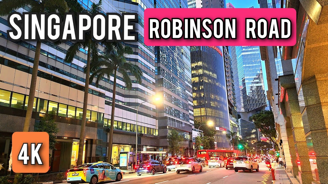 Singapore CBD Walk | Robinson Road Walking Tour | Singapore Chinatown ...